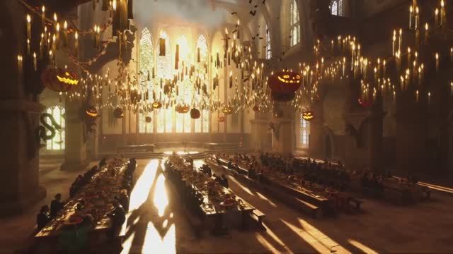 Чудесный осенний день - Расслабляющая музыка из игры Хогвартс, атмосфера Хэллоуина