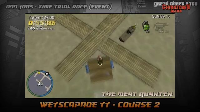 GTA Chinatown Wars - Walkthrough - Time Trial Race - Wetscapade TT - Course #2
