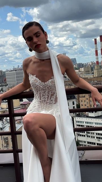 Свадебное платье Хилл из коллекции «Vela» 2026 от бренда Gabbiano