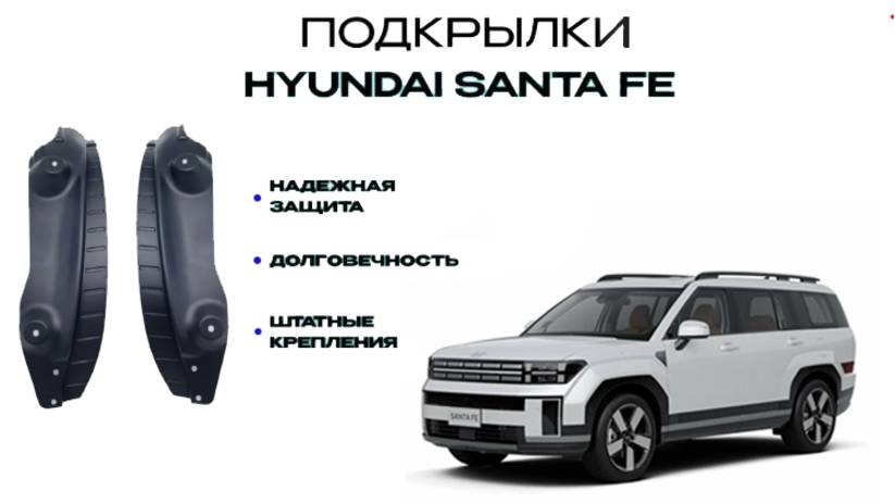 Подкрылки задних арок Hyundai Santa Fe 5