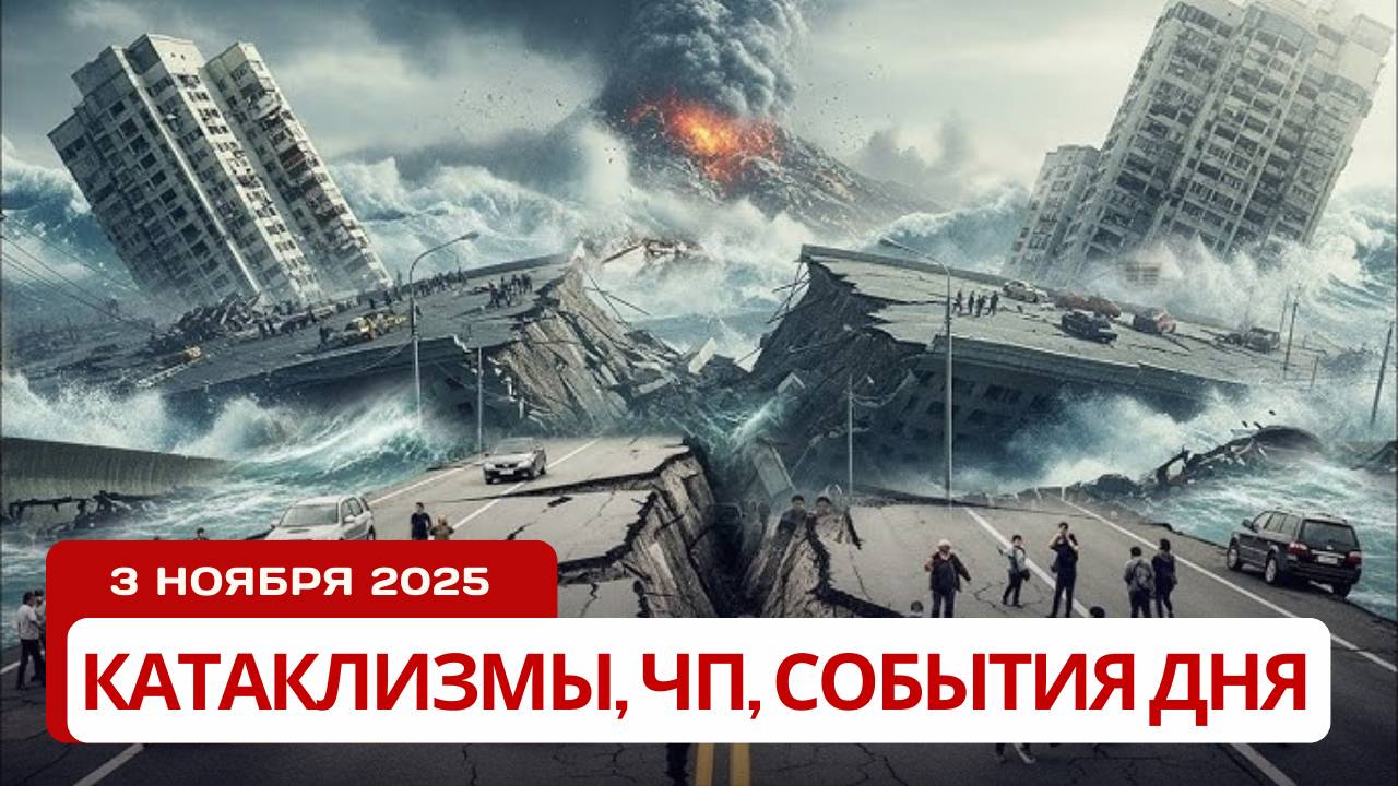 Новости Сегодня 03.11.2025 -  Катаклизмы за сегодня, ЧП, События Дня | США Китай Россия Индия Европа