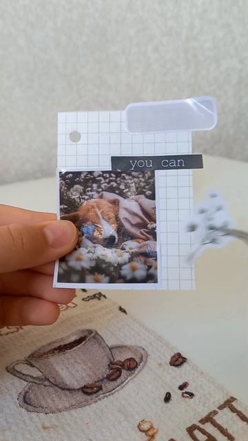 оформляю блокнот с новым стикербуком☕️🌿