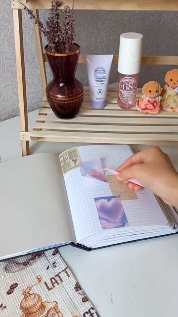 оформление блокнота в фиолетовом цвете💜