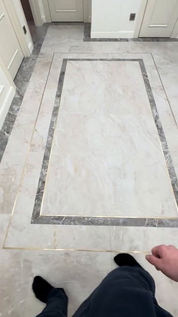 Современный дизайн: ЛАТУНЬ + КЕРАМОГРАНИТ = СТИЛЬНЫЙ КОРИДОР | ЖК Домашний