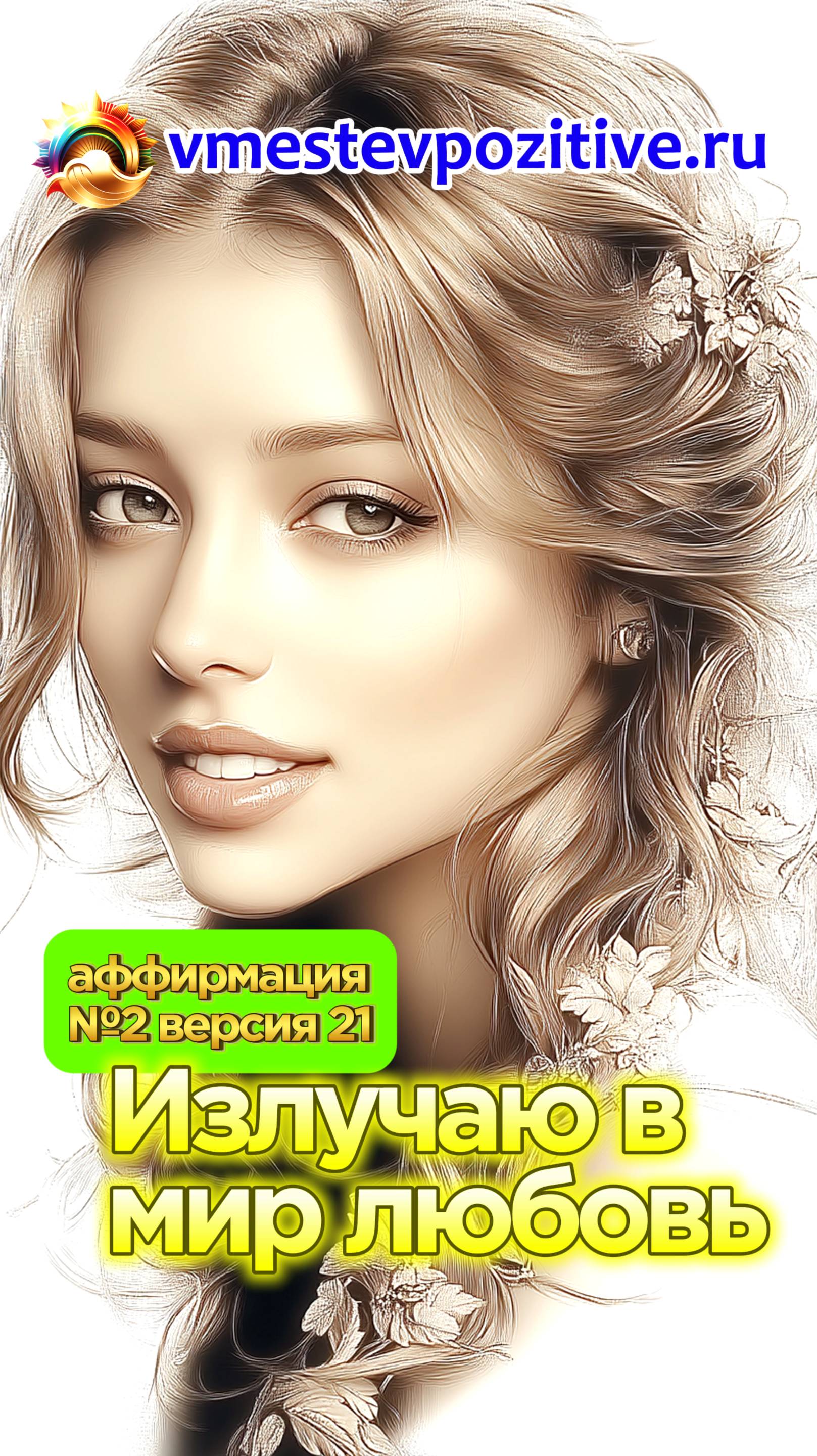 Affirmation. Female. №2. Излучаю в мир любовь (v21)
