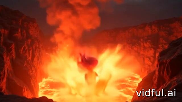 Упала прямо в огонь