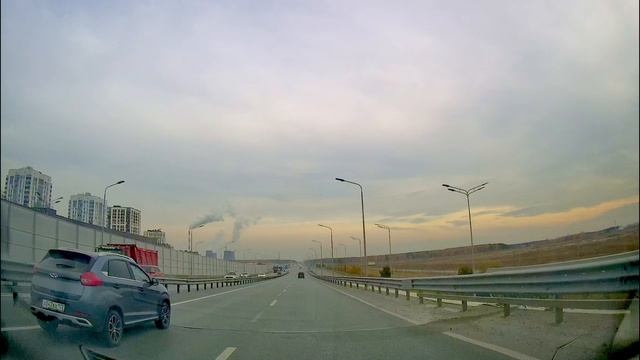 Движение на автомобиле по Тюмени от аграрного университета в посёлок Боровский