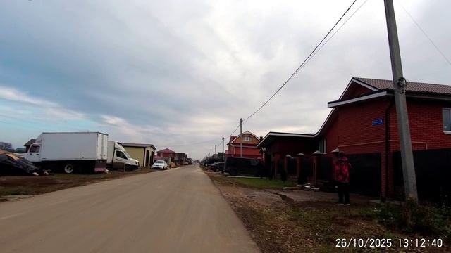 Дачная улица в Йошкар-Ола октябрь 2025