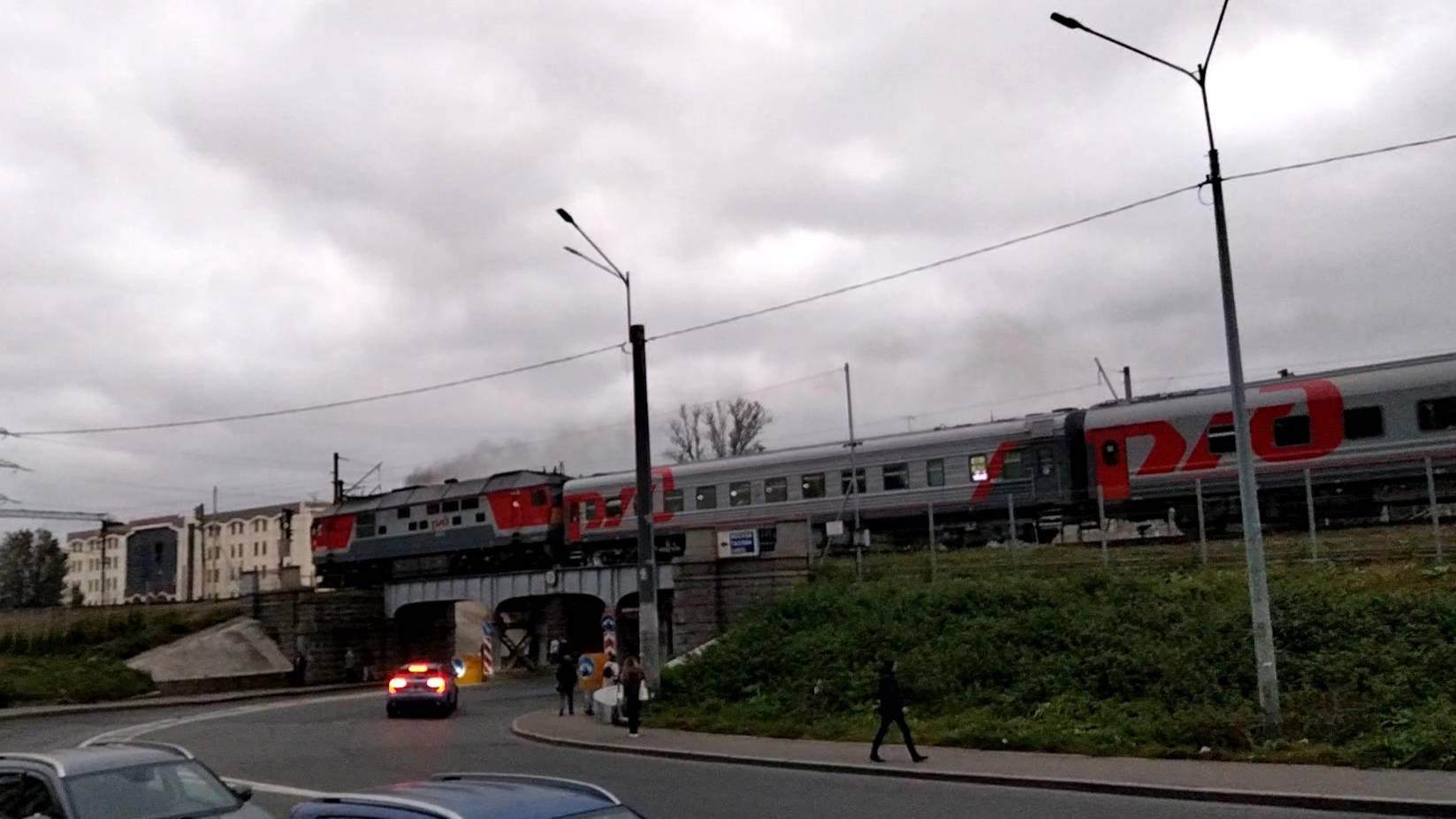 ТЭП70-0350 с поездом № 79 Санкт-Петербург – Калининград