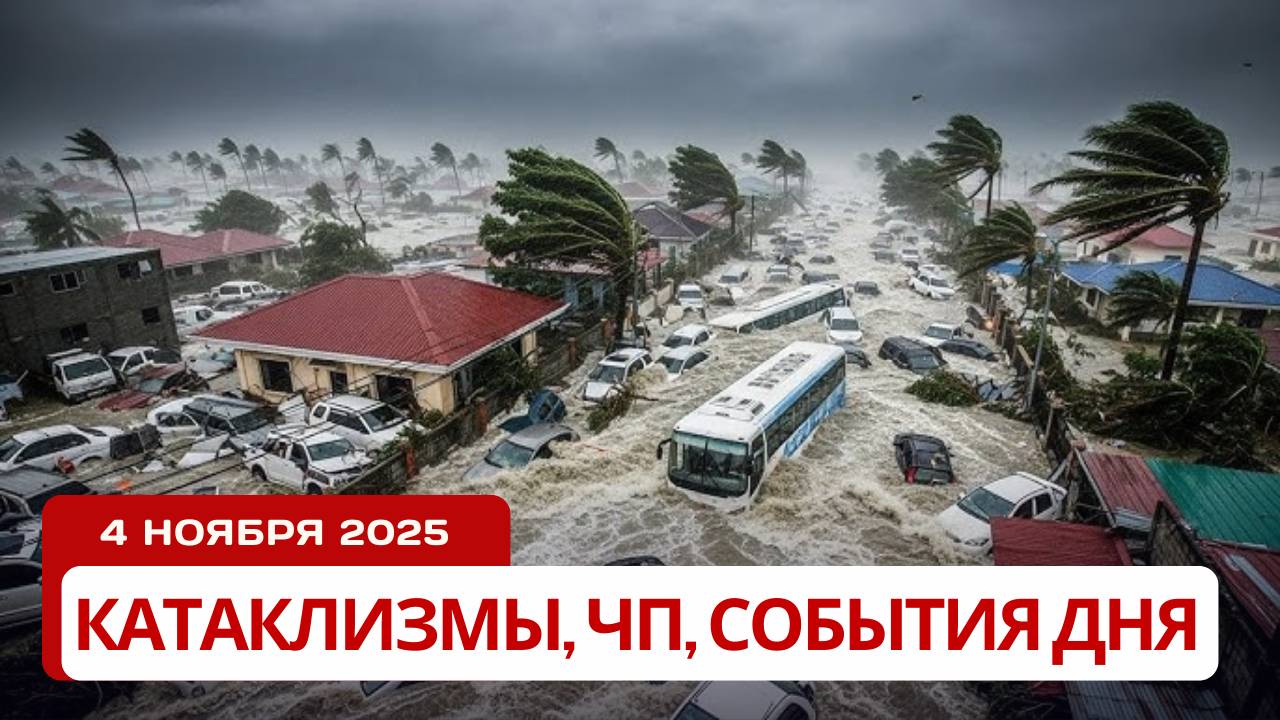 Новости Сегодня 04.11.2025 -  Катаклизмы, ЧП, События Дня | Китай Россия США Индия Европа
