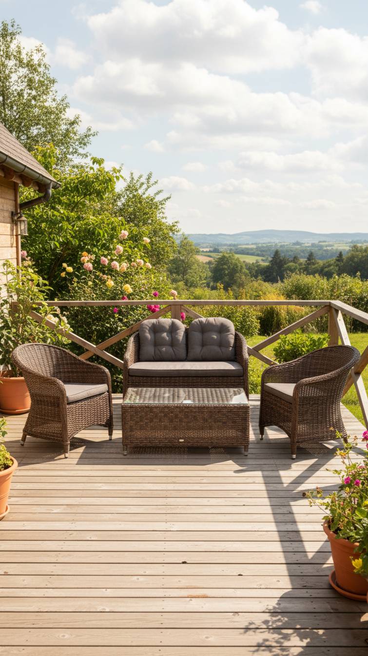 Лаунж-зона из искусственного ротанга РАВЕННА