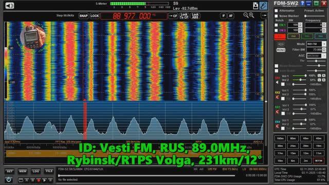 02.11.2025 21:58UTC, [tropo], Вести ФМ, РТПС Волга, 89.0МГц, 231км