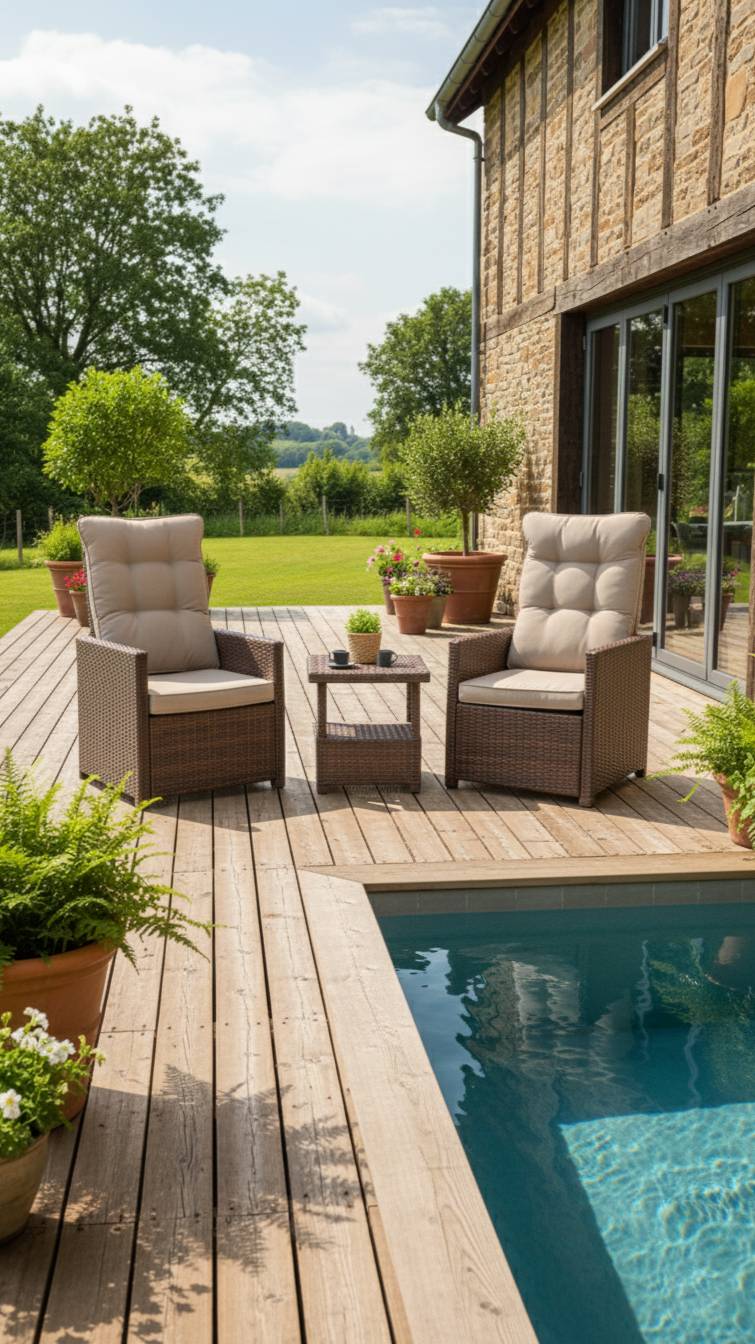 b:rattan MANCHESTER SET 2 cадовый комплект мебели из пластика для террасы и беседки