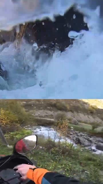 Квадроцикл против мотоциклиста!