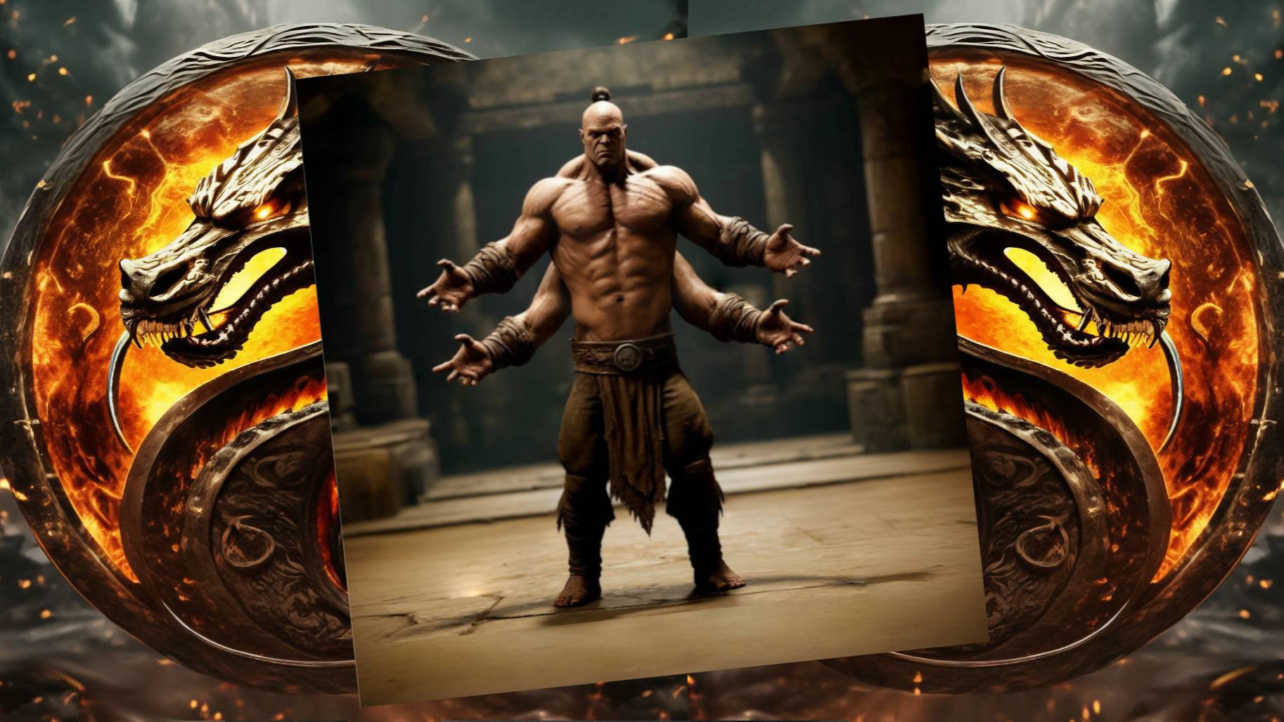 В Смертельной битве Горо, внешний мир дуреет от такого прикорма. Mortal Kombat Kollection.