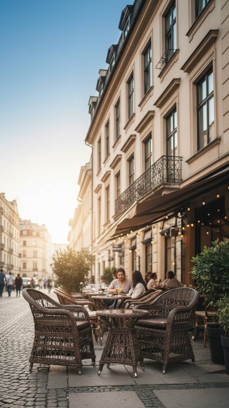 Комплект мебели Мokka LORETO из искусственного ротанга для балкона и кафе