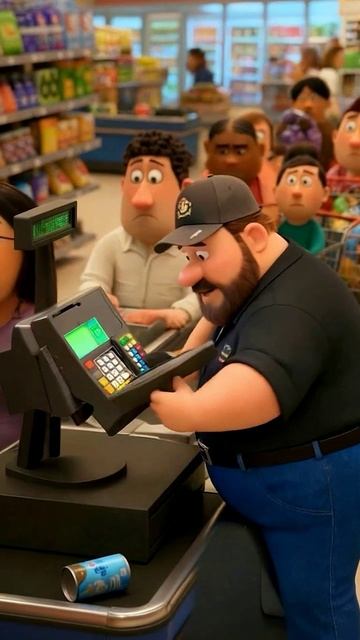 Как выглядел бы ремонт касс, если бы мы попали в мультик