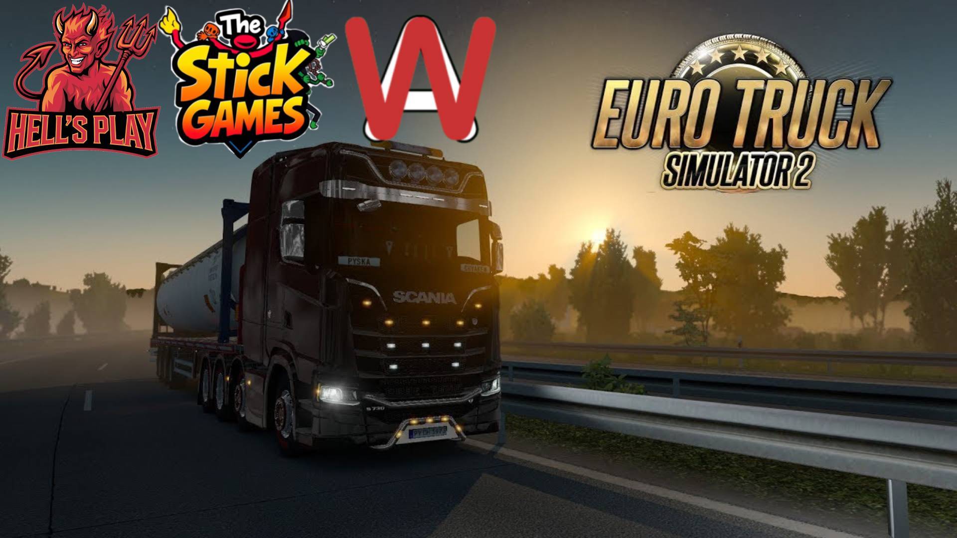 Хеловинский эвент с братюнями в Euro Truck Simulator 2
