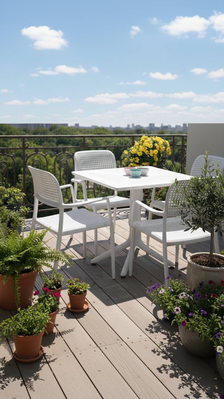 Идеальное сочетание, стилизованный стол Nardi CLIP 70 и стул Nardi BORA для ресторанов