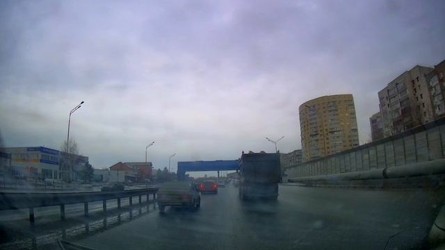 Движение на автомобиле по Тюмени до аграрного университета