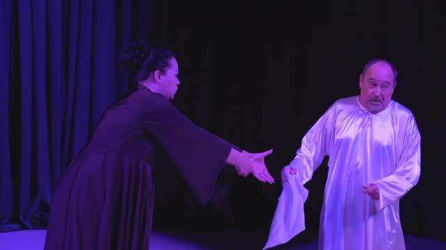 Сцена из спектакля "Фантасмагории". Н. Гоголь.