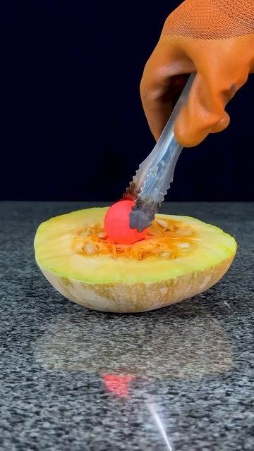 Experiment 1000 degrees Glowing Metal vs Pumpkin 🎃😱  donebyprofessionals  asmr  science