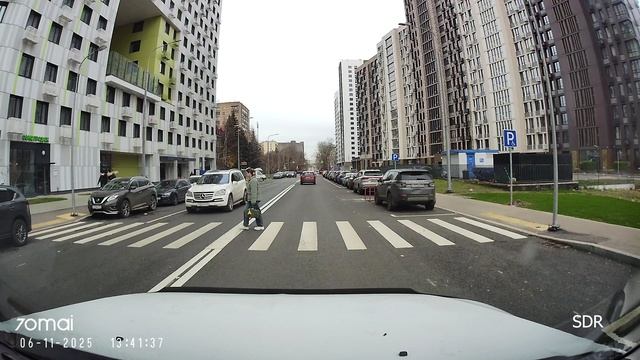 Новая Староалексеевская и проезд на Ярославскую 06.11.2025 4К