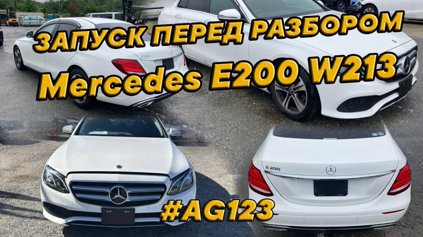T3858 Mercedes E200 W213 кузов. НА ЗАПЧАСТИ. ЗАПУСТИЛИ