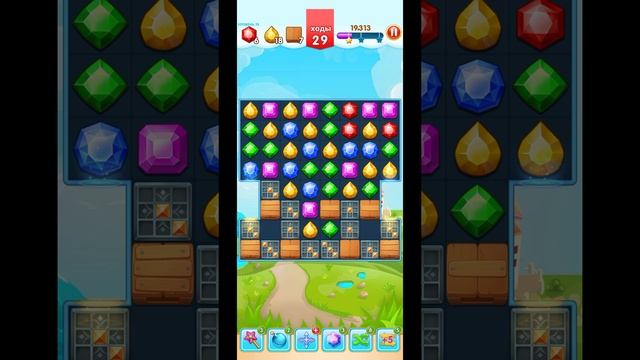 Jewel Legend 78 уровень три в ряд
