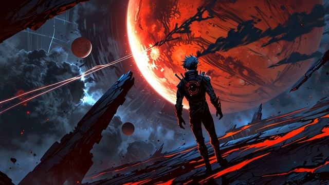 Фобос в тени Марса