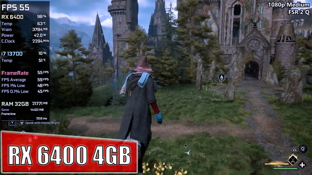 RX 6400 4GB in 2025 в 10 играх