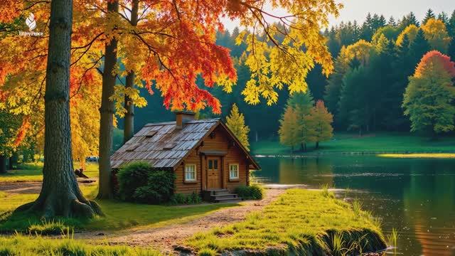 Красивая расслабляющая Музыка 🍁 Перестаньте Слишком Много Думать, Музыка для снятия стресса с Осенн