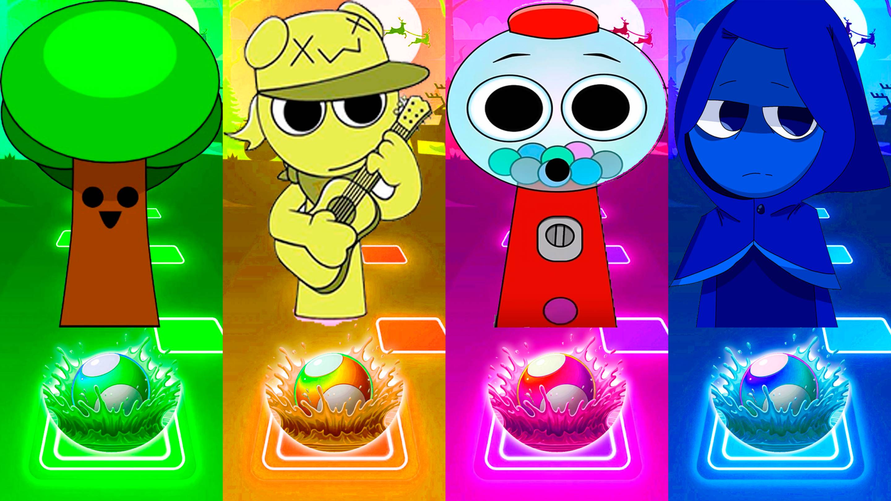 Coffin Dance Спрунки 123 уровень - Мультики про Спрунке | МУЛЬТФИЛЬМЫ SPRUNKI в Tiles Hop