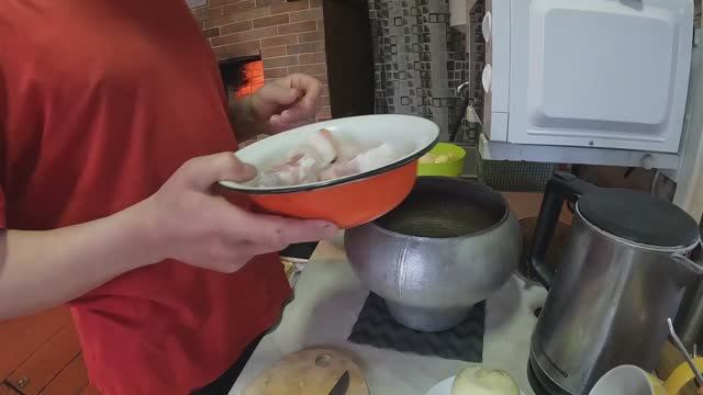 Суп. Шурпа в Русской печи