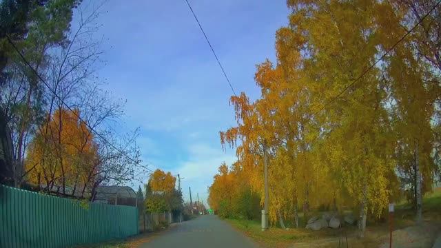 🚗 Видео с видеорегистратора: движение по посёлку Боровский | 70mai Dash Cam Pro | 09.10.2025