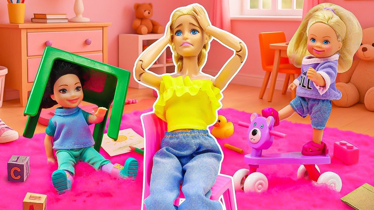 Барби-няня. Кто-то устроил переполох...😱👀