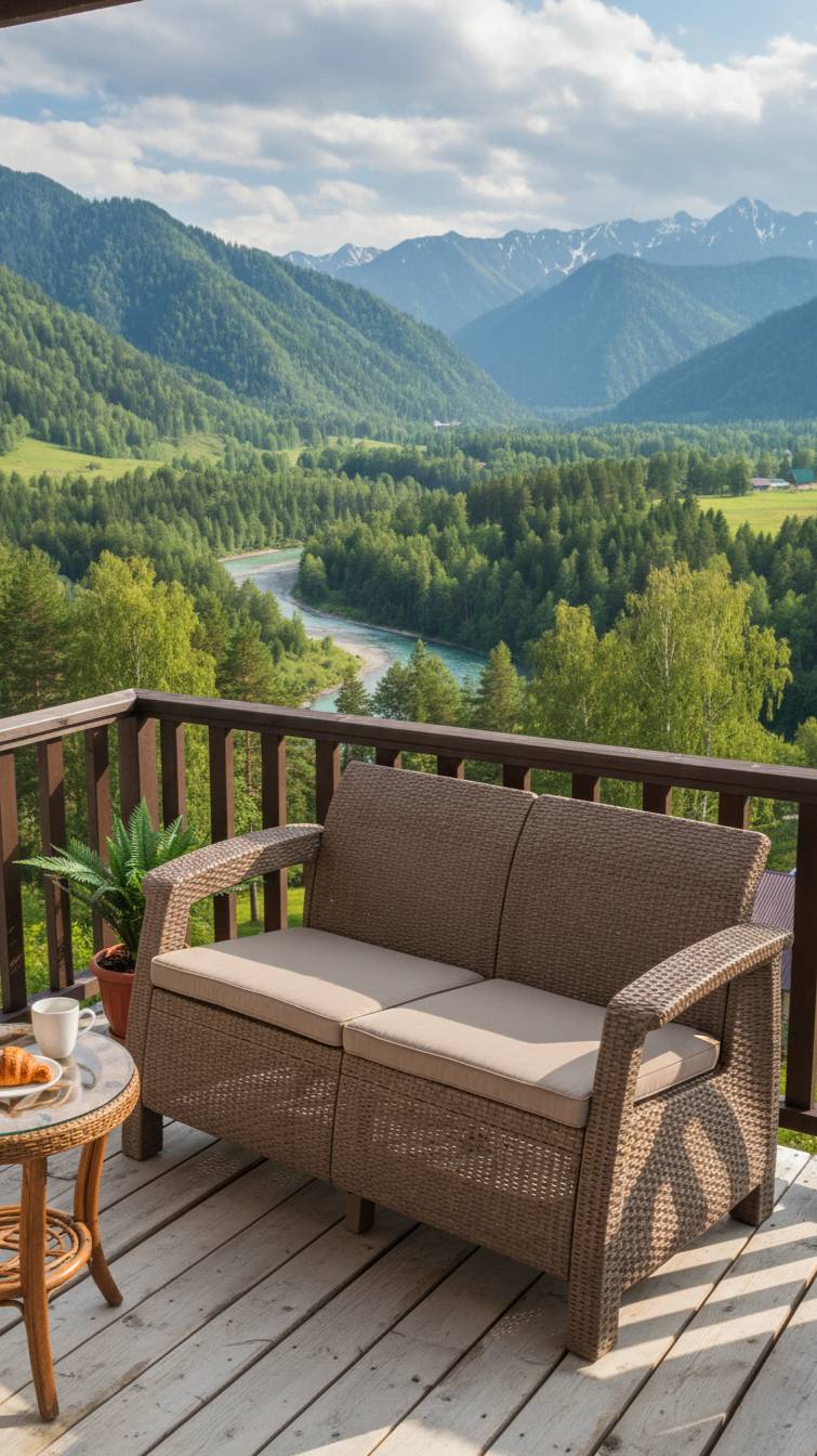 Садовый диван уличный KETER Корфу (Corfu love seat) двухместный