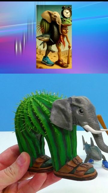 Лепим фигурку из пластилина Brainrot Boss