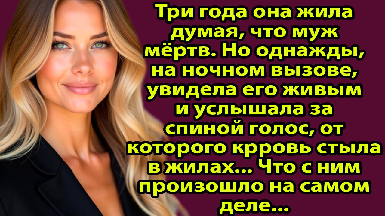 «Ночной вызов изменил всё: Лена встретила мужа, которого похоронила в сердце» Слушать истории из жиз