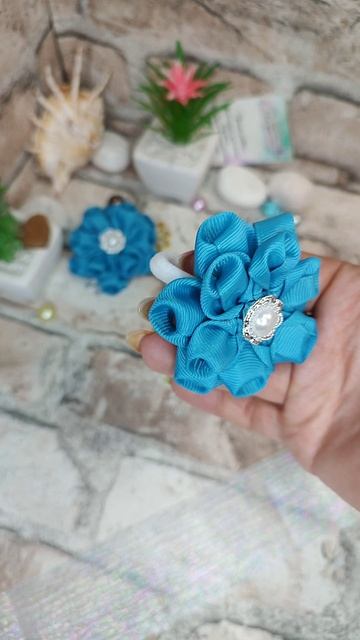 Бантики для волос из ленты