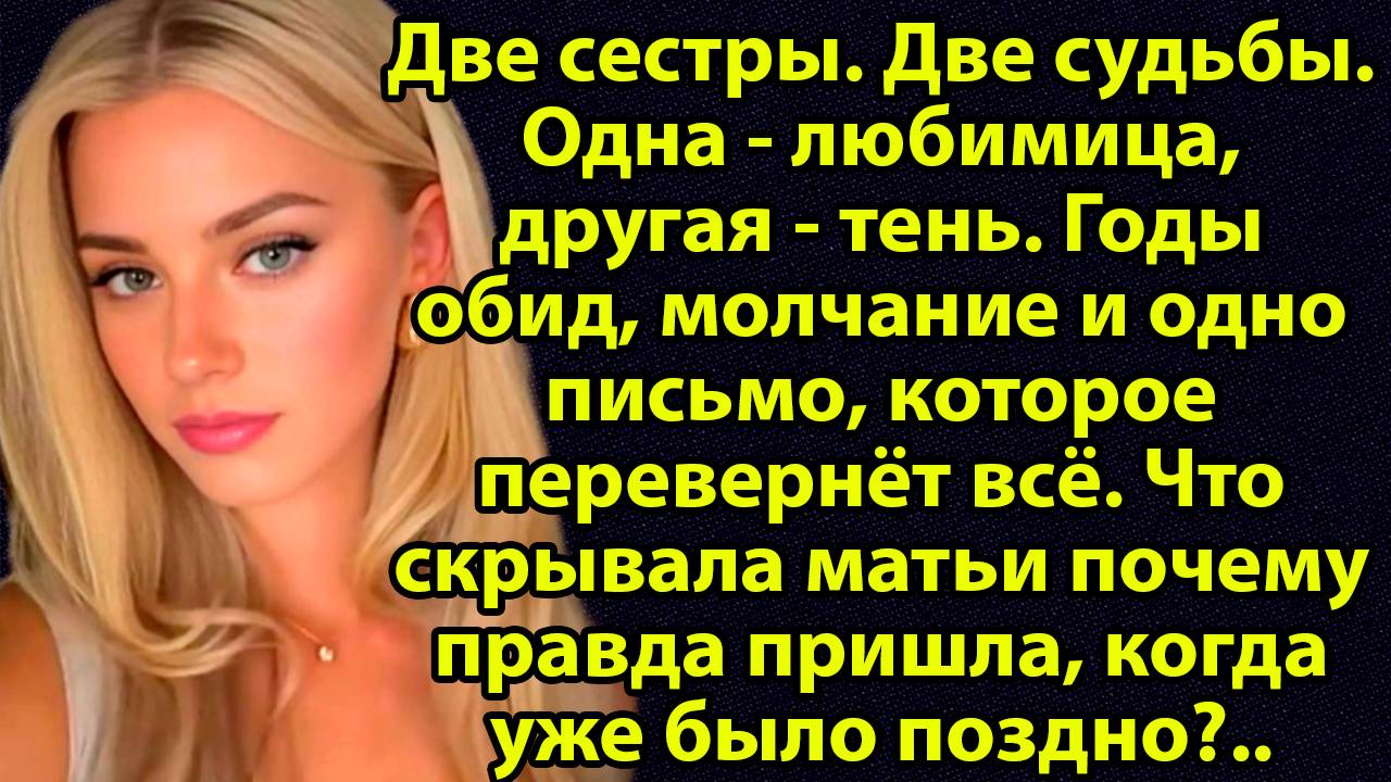 «Сестра вернулась слишком поздно… но именно тогда началась новая жизнь» Слушать истории из жизни