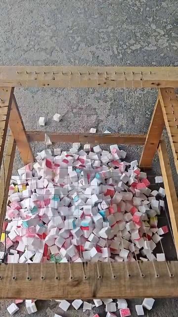 Oddly Satisfying Styrofoam cutting like 🧈😱😱  oddlyasmr  experiment  science