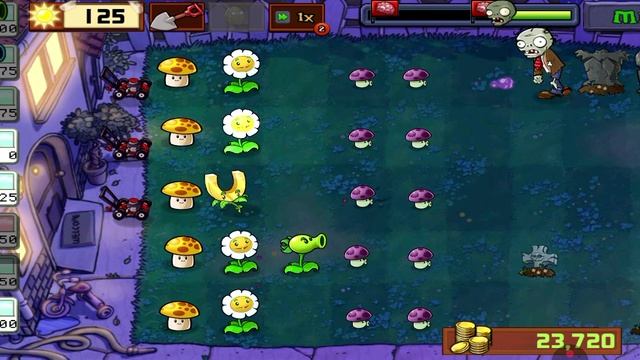 Прохожу PVZ 1 level 2-1 2 кампания