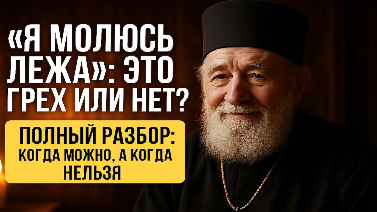 МОЖНО ЛИ МОЛИТЬСЯ ЛЕЖА В ПОСТЕЛИ