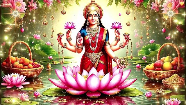 💰 МАНТРА ЛАКШМИ ДЛЯ ИЗОБИЛИЯ И УДАЧИ! Om Shreem Mahalakshmyai Namaha: Деньги и Процветание! 🌸✨