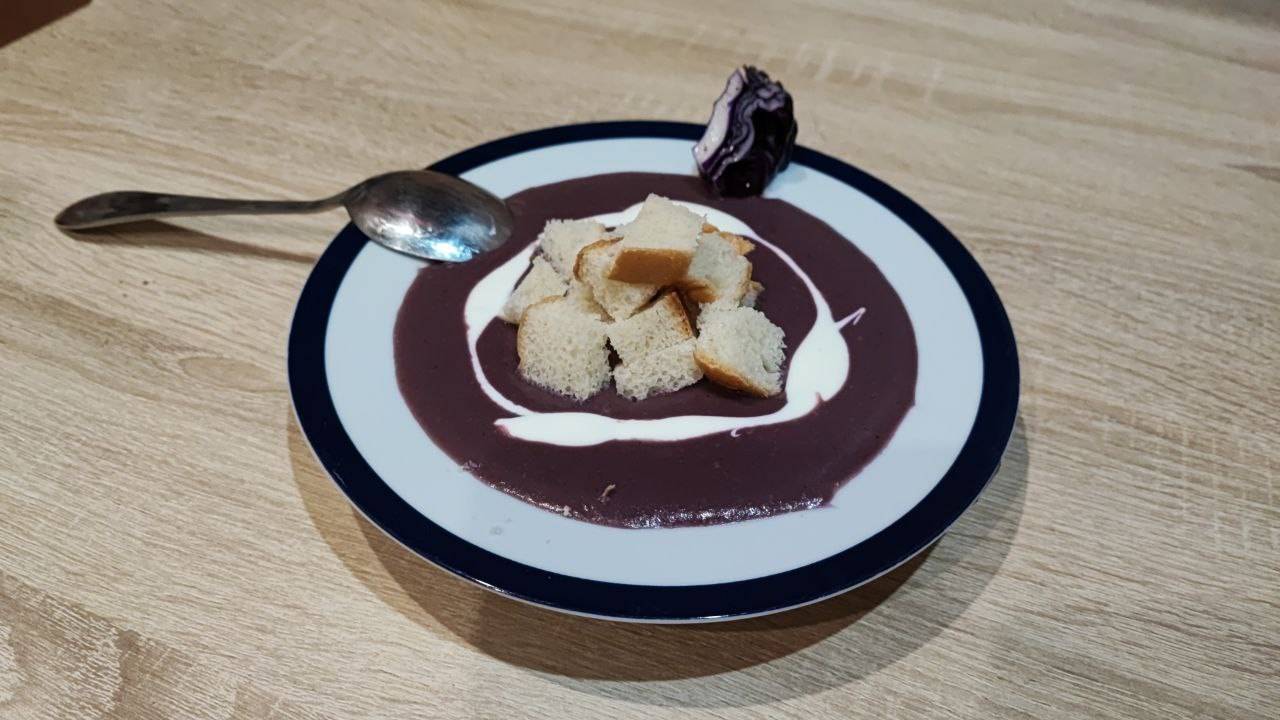 Суп-пюре из красной капусты (ОбжирАНКИН)