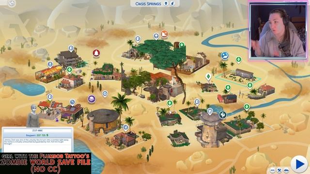 Симс 4 Zombie World от GWPT - обзор сохранения