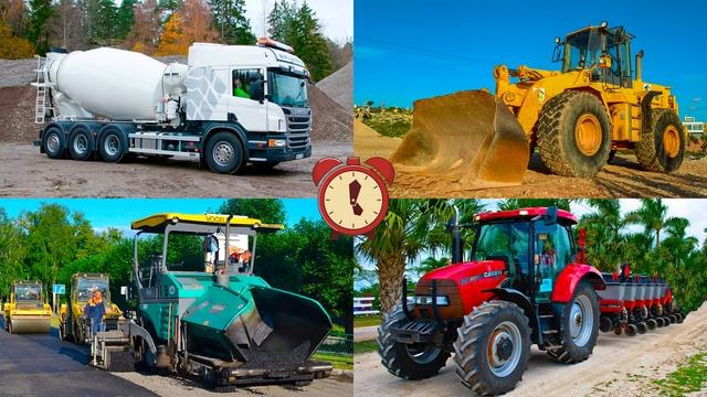 Учим цвета и транспорт. Строительный транспорт для детей. #Обучающеевидео