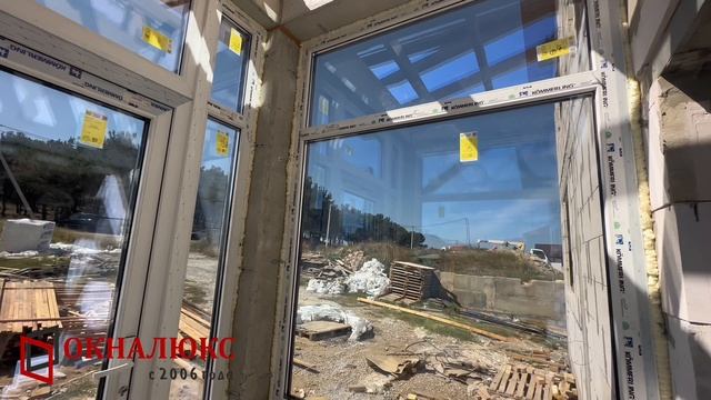 Остекление дома в немецком металлопластиковом  профиле в Севастополе. ОКНАЛЮКС