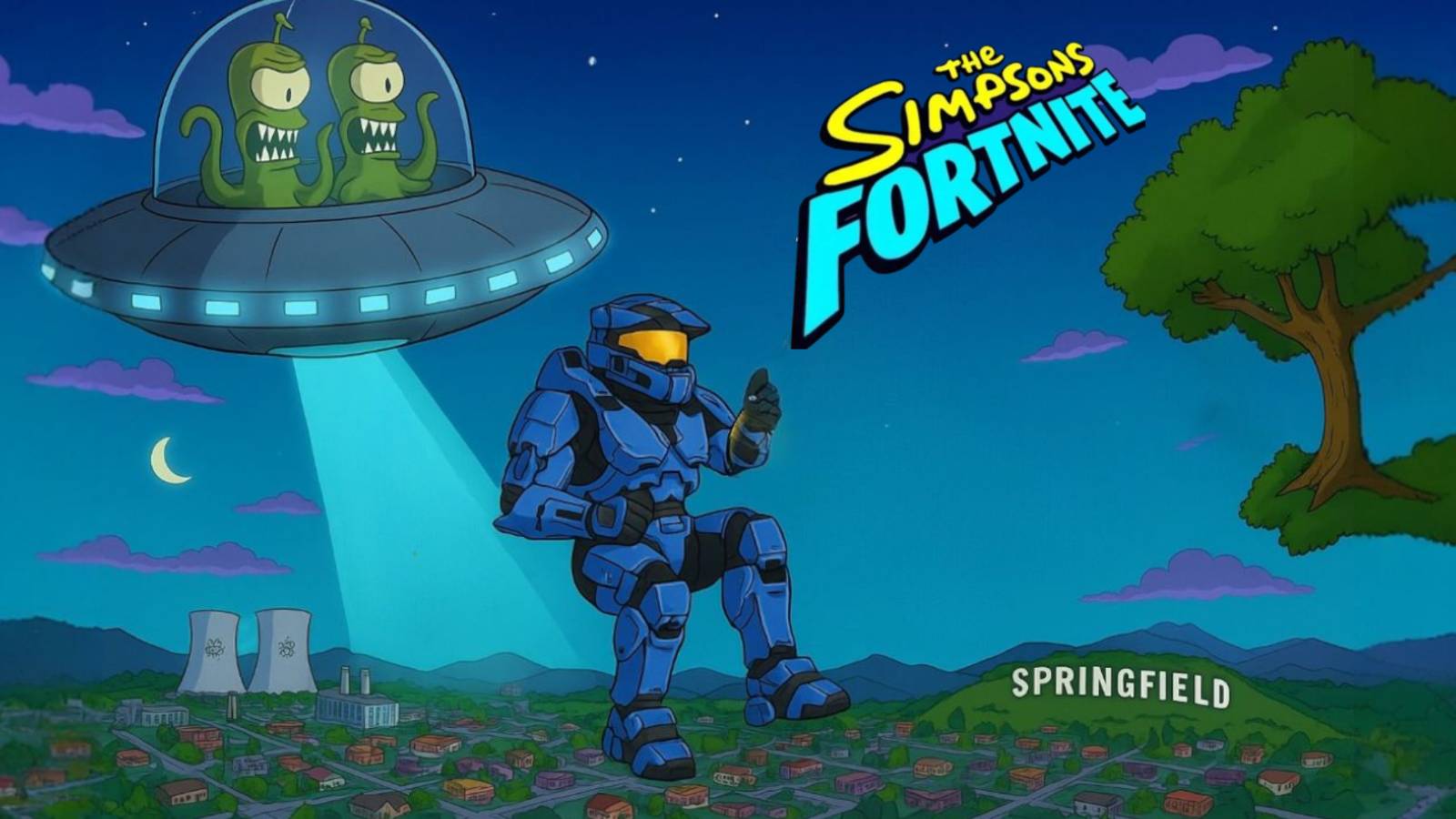 Получаем бесплатно летающие тарелку в в The Simpsons в Fortnite